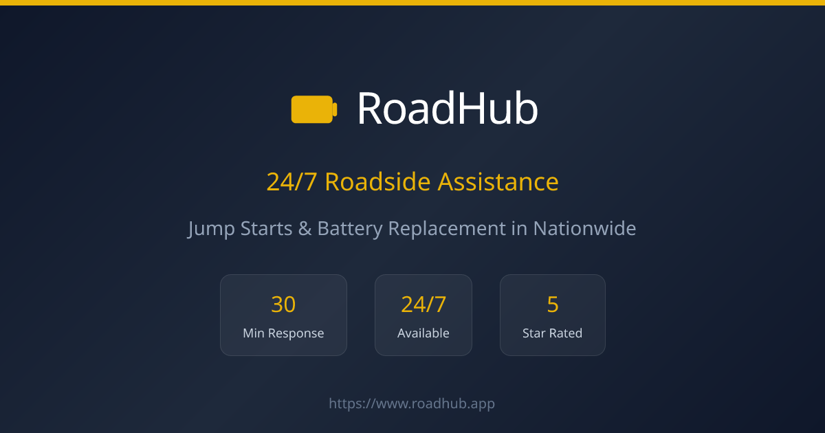 RoadHub Nationwide - 24/7 Roadside Assistance | Jump Starts & Battery ...
